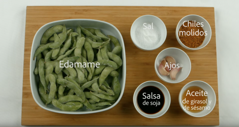 Receta de Edamame salteado picante - Muy Japones